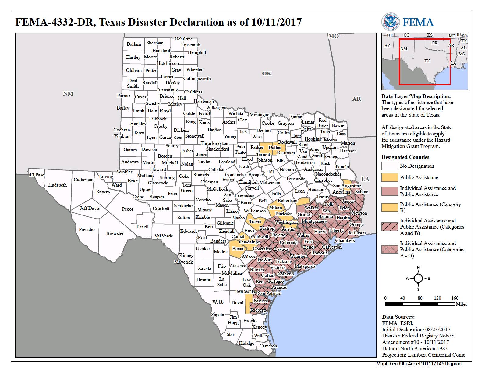 Texas Hurricane Harvey DR 4332 TX FEMA gov